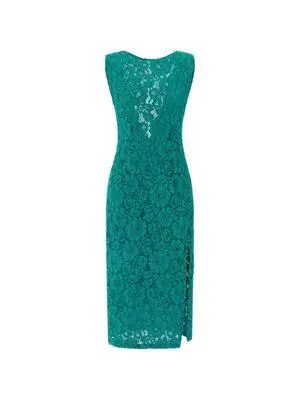 Pinko Lace Side-split Dress - Green
