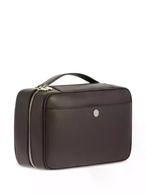 Brunello Cucinelli Leather Wash Bag - Brown