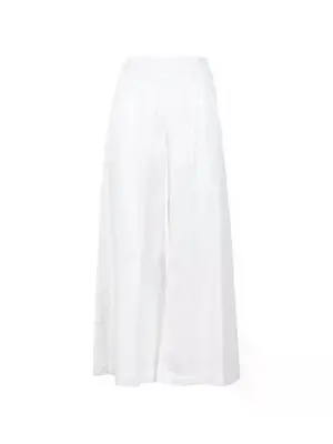 VIA MASINI 80 Elastic-waistband Trousers - White
