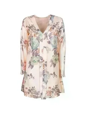 Marella Floral-print Mini Dress - Neutrals