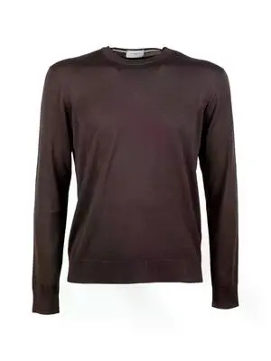 PAOLO PECORA Crew-neck Sweater - Brown