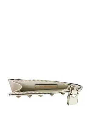Valentino Garavani Rockstud Card Holder - Neutrals