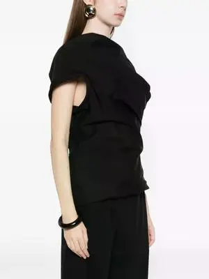 Khaite Tandie Draped Blouse