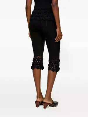 GANNI Floral Ribbed Trousers