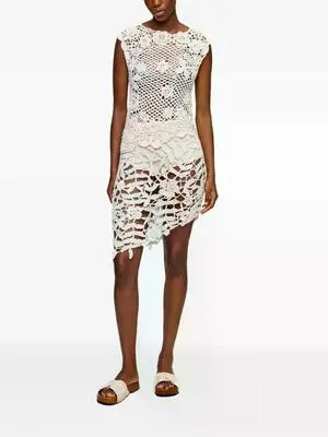 GANNI Crochet Knit Top - Neutrals