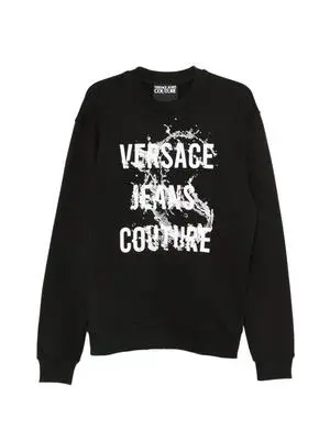 Versace Logo-print Sweatshirt - Black