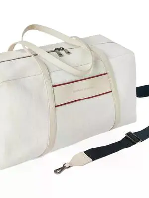 Brunello Cucinelli Canvas Logo Bag - Neutrals
