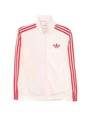 Adidas Logo-embroidered Track Jacket - Pink