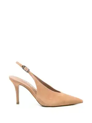 Guess Suede Heeled Pumps - Brown