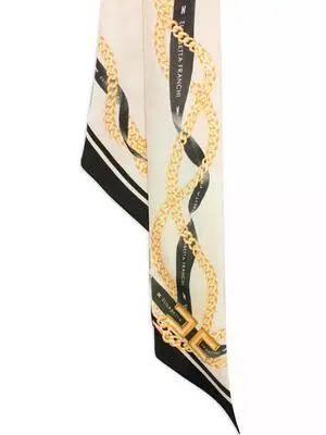 Elisabetta Franchi Chain-print Scarf