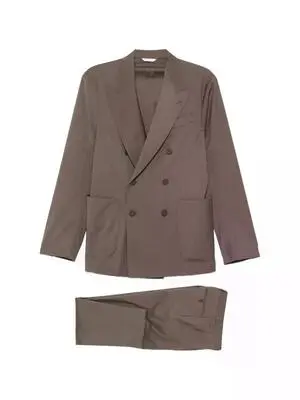 MANUEL RITZ Double-breasted Suit - Brown