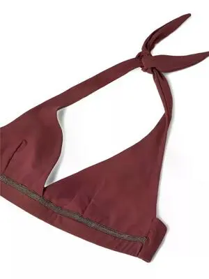 Brunello Cucinelli Monili Embellished Bikini Top