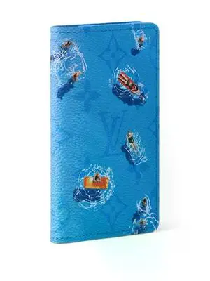 LOUIS VUITTON Monogram Pocket Organizer Wallet - Blue