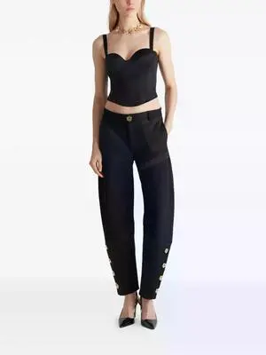 VIOLANTE NESSI Shaped-cups Top - Black