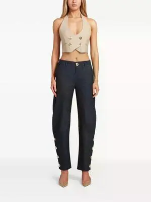 VIOLANTE NESSI Brancusi Wide-leg Paneled Jeans