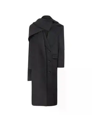VIOLANTE NESSI Sloane Double-breasted Scarf Coat