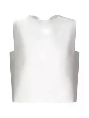 VIOLANTE NESSI Son Bow-detail Sleeveless Top - White