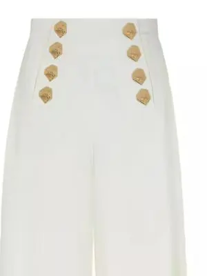 VIOLANTE NESSI Viotti Button Wide-leg Palazzo Pants