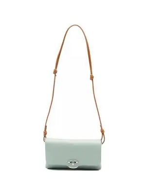 ZANELLATO Small Lettera Turnlock Clutch Bag - Blue