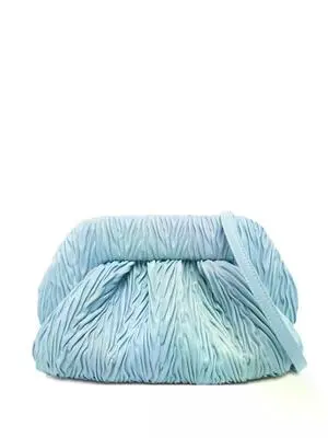 THEMOIRE Medium Bios Pleated Clutch Bag - Blue