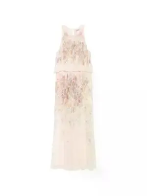 TWINSET Floral Maxi Dress - Pink