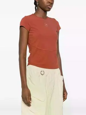 Adidas By Stella McCartney Logo-print T-shirt - Brown