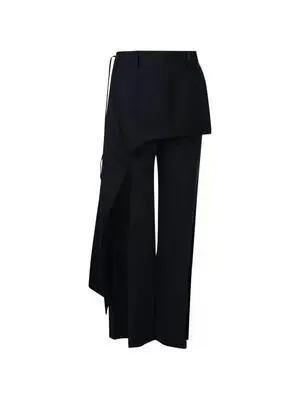 RE CODE Asymmetric Trousers - Blue