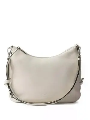 Prada Fold Large Leather Shoulder Bag - Neutrals