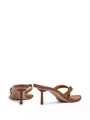 LE SILLA Giselle Thong-strap Stiletto Sandals - Brown