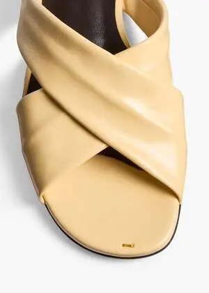 Khaite Liria Flat Sandal - Butter