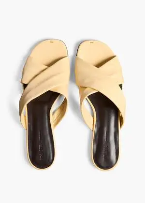 Khaite Liria Flat Sandal - Butter