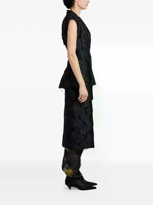 Proenza Schouler Jacquard Gilet - Black