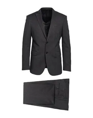 TRUSSARDI Suit Charcoal Size Cotton, Wool, Elastane - Grey