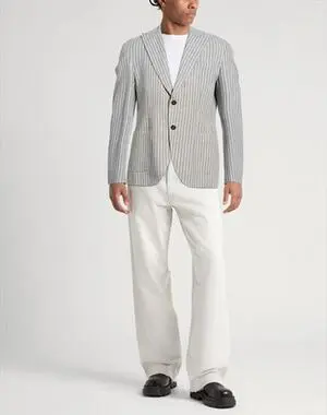 MESSAGERIE Blazer Size Cotton, Linen, Acrylic