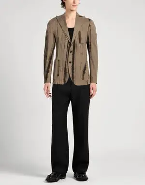 MESSAGERIE Cotton-elastane Single-breasted Blazer