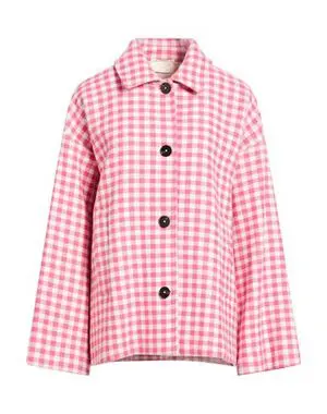 Montedoro MONTEDORO Single-Breasted Wool And Polyamide Coat Fuchsia
