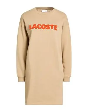 Lacoste Mini Dress Size Cotton, Polyester - Beige