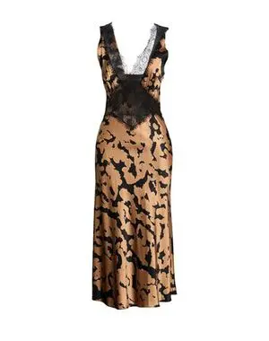 Liviana Conti Midi Slip Dress - Camel