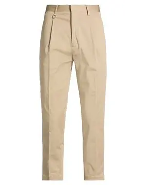 PAOLO PECORA Pantalone Tessuto Pants Midnight Size Cotton, Elastane - Beige