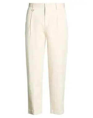 PAOLO PECORA Pantalone Tessuto Pants Midnight Size Cotton, Elastane - White