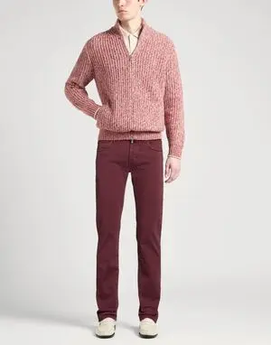 Incotex Cotton Gabardine Stretch Pants - Red