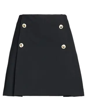 SANDRO Woman Mini Skirt Black Size 8 Polyester, Virgin Wool