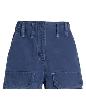 Sandro Cotton Gabardine High Waisted Shorts