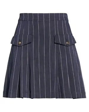 Sandro Mini Skirt Size Viscose, Polyester, Elastane - Navy