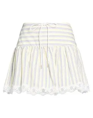 Sandro Shorts & Bermuda Shorts Cream Size Cotton, Linen - White