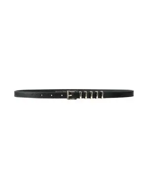 Patrizia Pepe Leather Skinny Belt With Embellishments