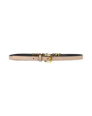 Just Cavalli Skinny Belt With Logo Appliqu - Blush