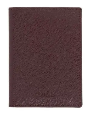 DOUCAL'S Document Holder Burgundy Calfskin - Red