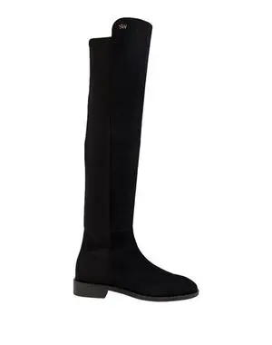 STUART WEITZMAN Boot Size Leather, Textile Fibers - Black