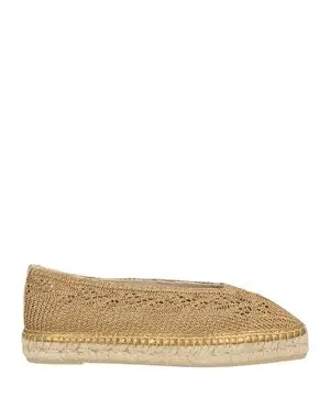 CastaÑer Metallic Woven Espadrilles - Gold